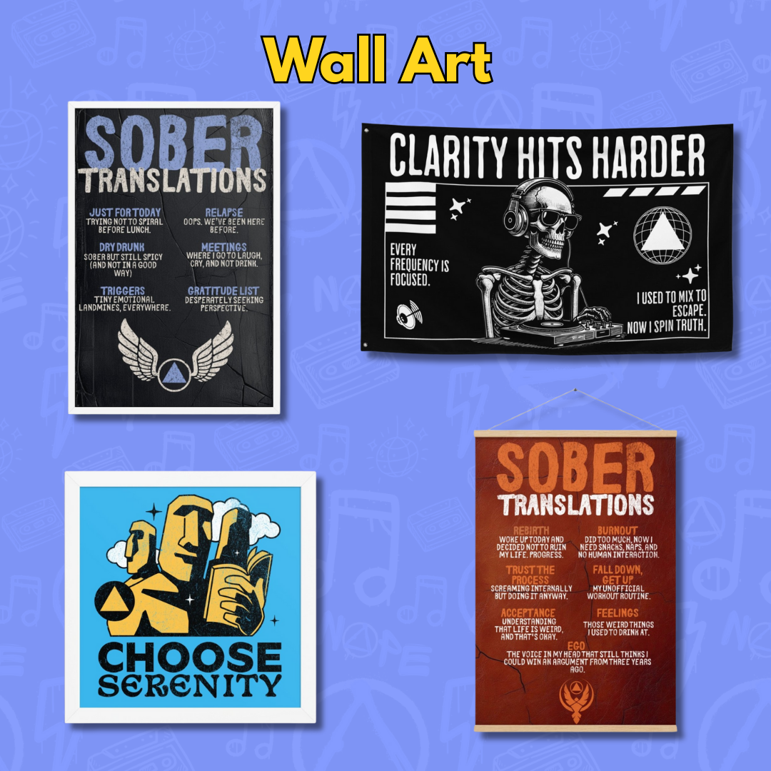 Inspirational Sober Wall Art – Recovery Posters & Motivational Prints ...