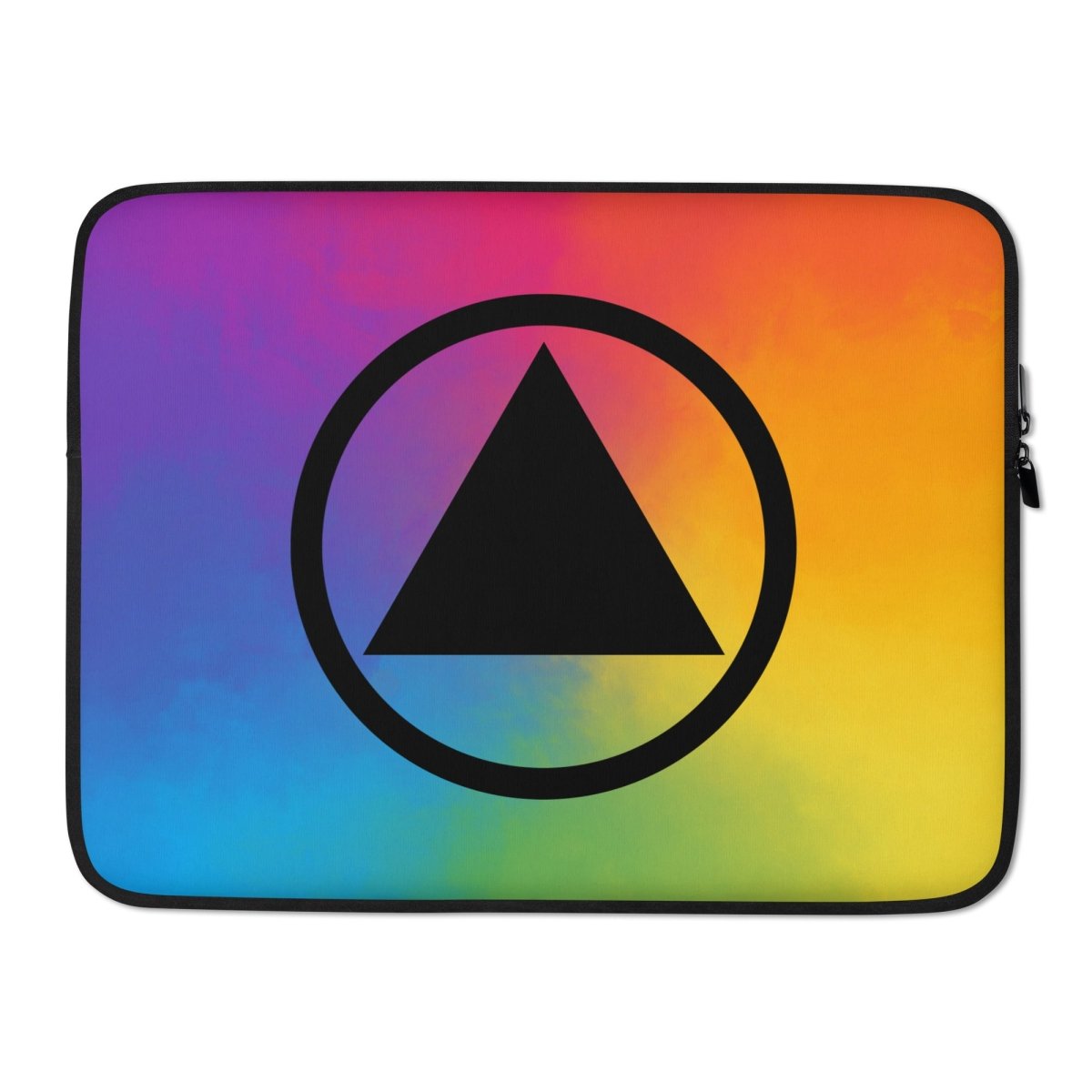 Rainbow Resilience Sobriety Symbol Laptop Sleeve | Pride Recovery Tech ...