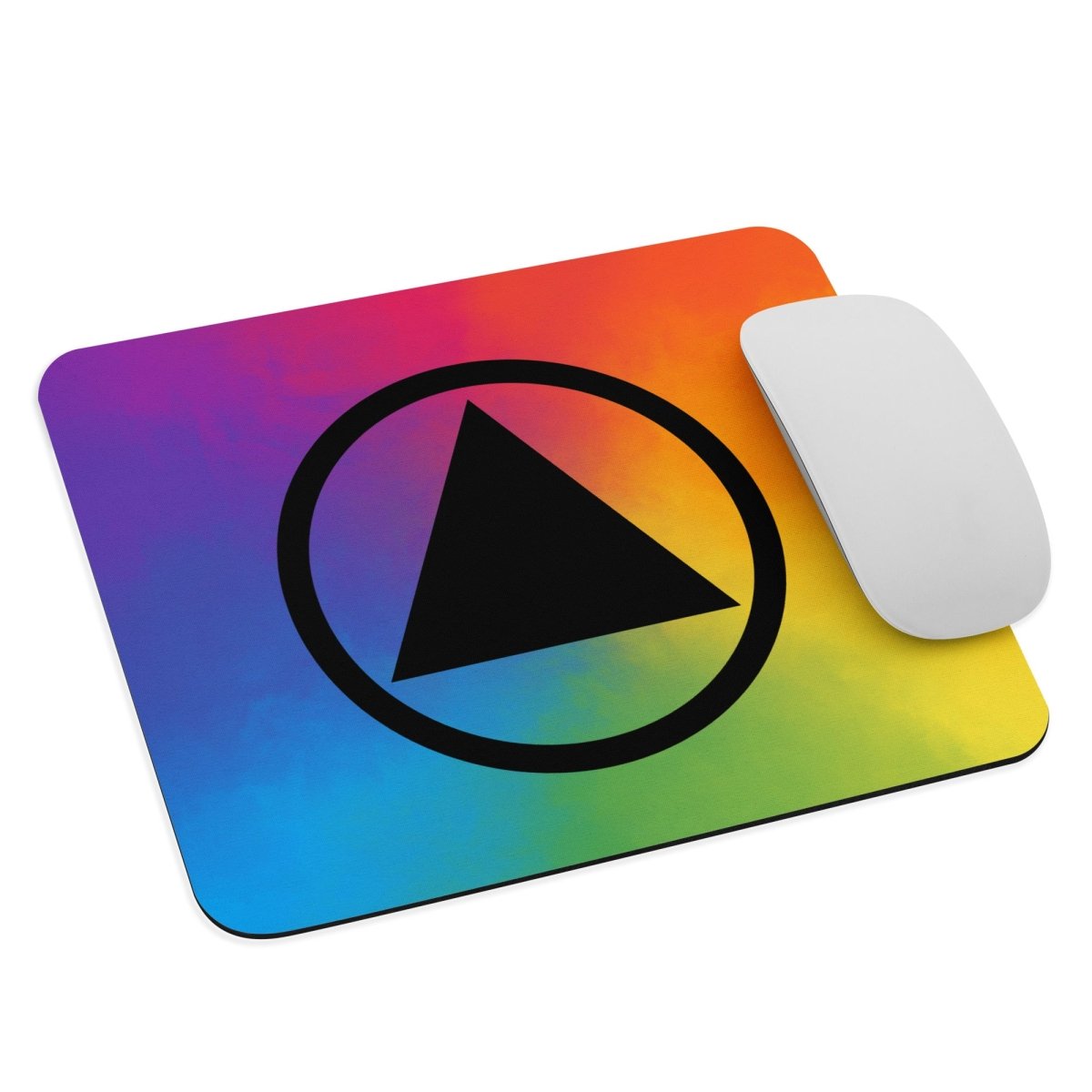 Rainbow Resilience Sobriety Symbol Mouse Pad | Pride Recovery Desk ...